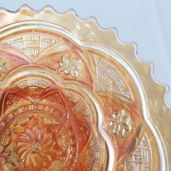 Dugan Glass | Dining | Antique Dugan Glass Persian Garden Peach ...